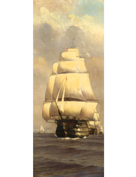 78 Paintings that Follow Nelson’s actions at the Battle of Trafalgar ...