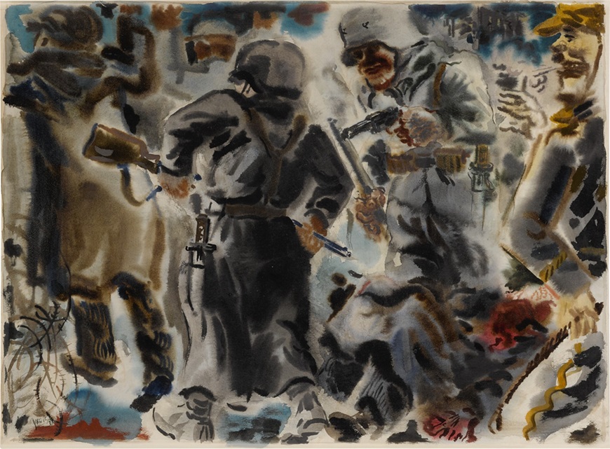01 Work, The Art of War, GEORGE GROSZ’S PUNISHMENT (STREET SCENE), with ...