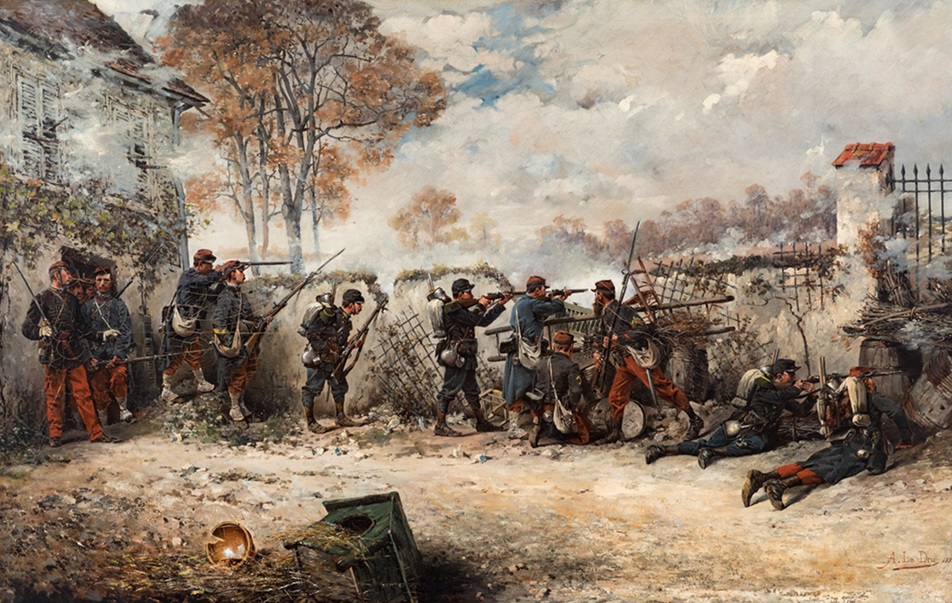 01 Work, The Art of War, Albert-Ferdinand Le Dru’s Battle Scene, with ...