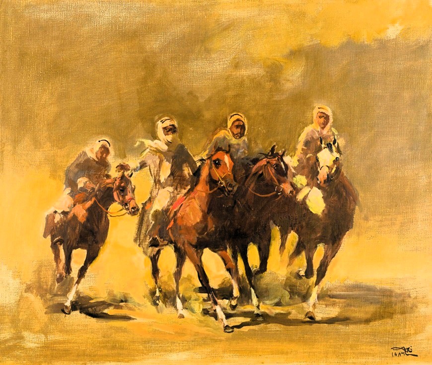 01 Painting, Middle East Artists, The Art of War, FAIK HASSAN’S ARABIAN ...
