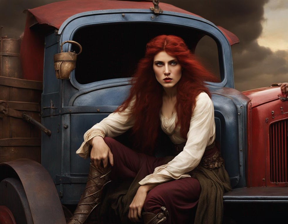 12 Works, The Art of War, After Franz von Stuck Alma on a Mercy Mission ...