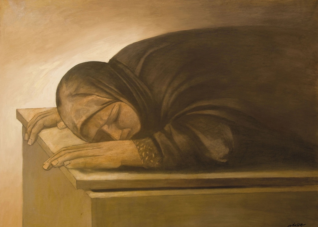 01 painting, Middle East Artists, The Art of War, Suleiman Mansour’s ...